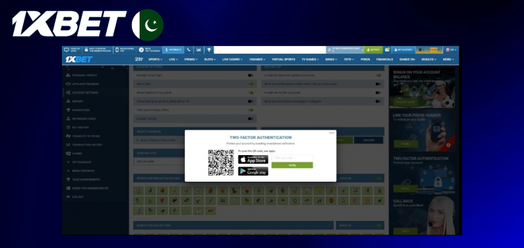 1xBet Login from Pakistan | Sign In to Account 1xBet.pk Online